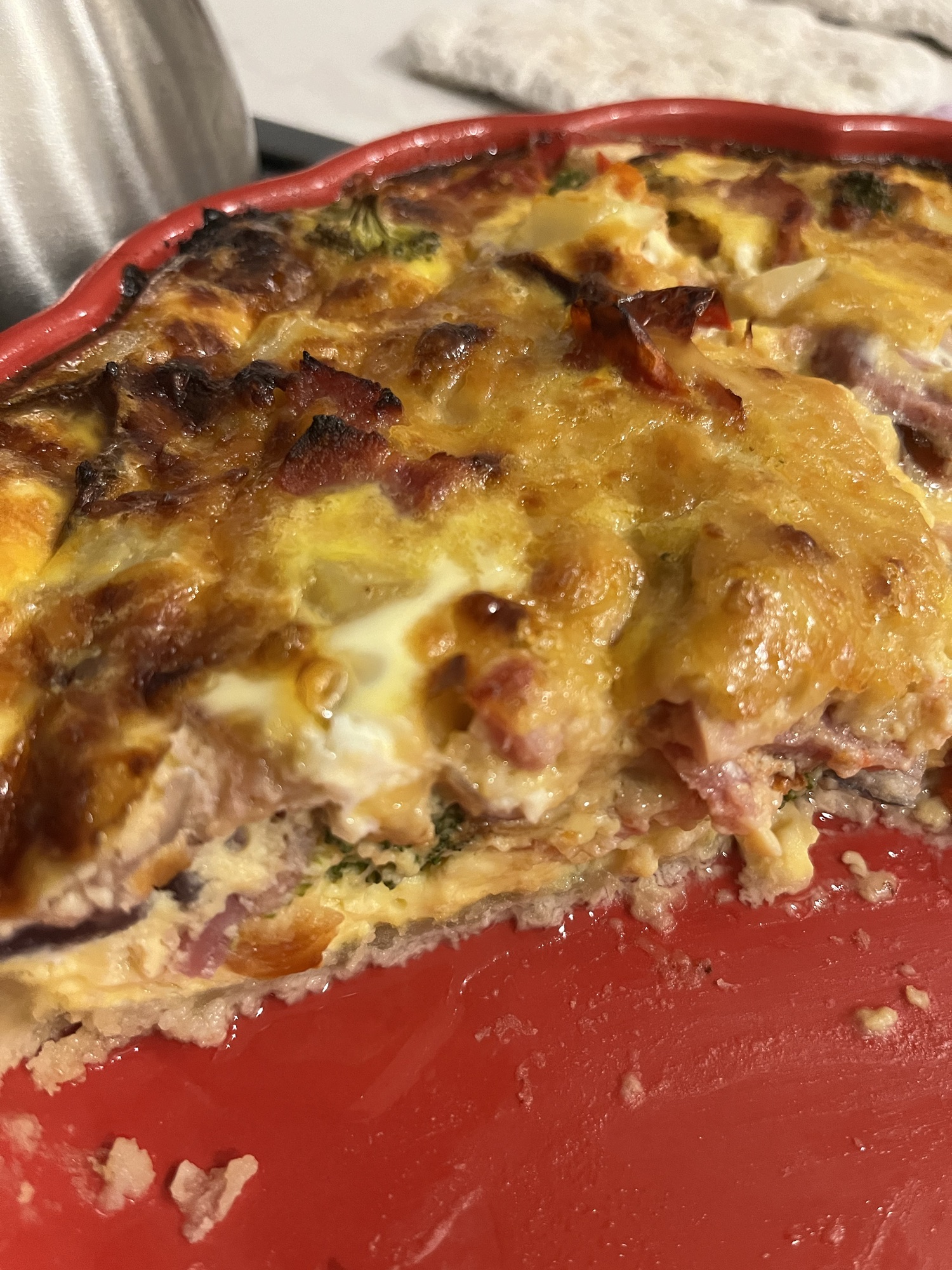 Roasted Veggies and Ham Quiche – Faux Gourmand